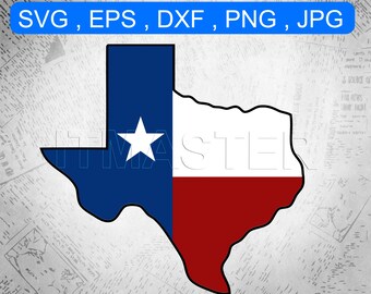 Texas Flag Png Eps Svg Dxf Instant Download Cricut Cutfile - Etsy