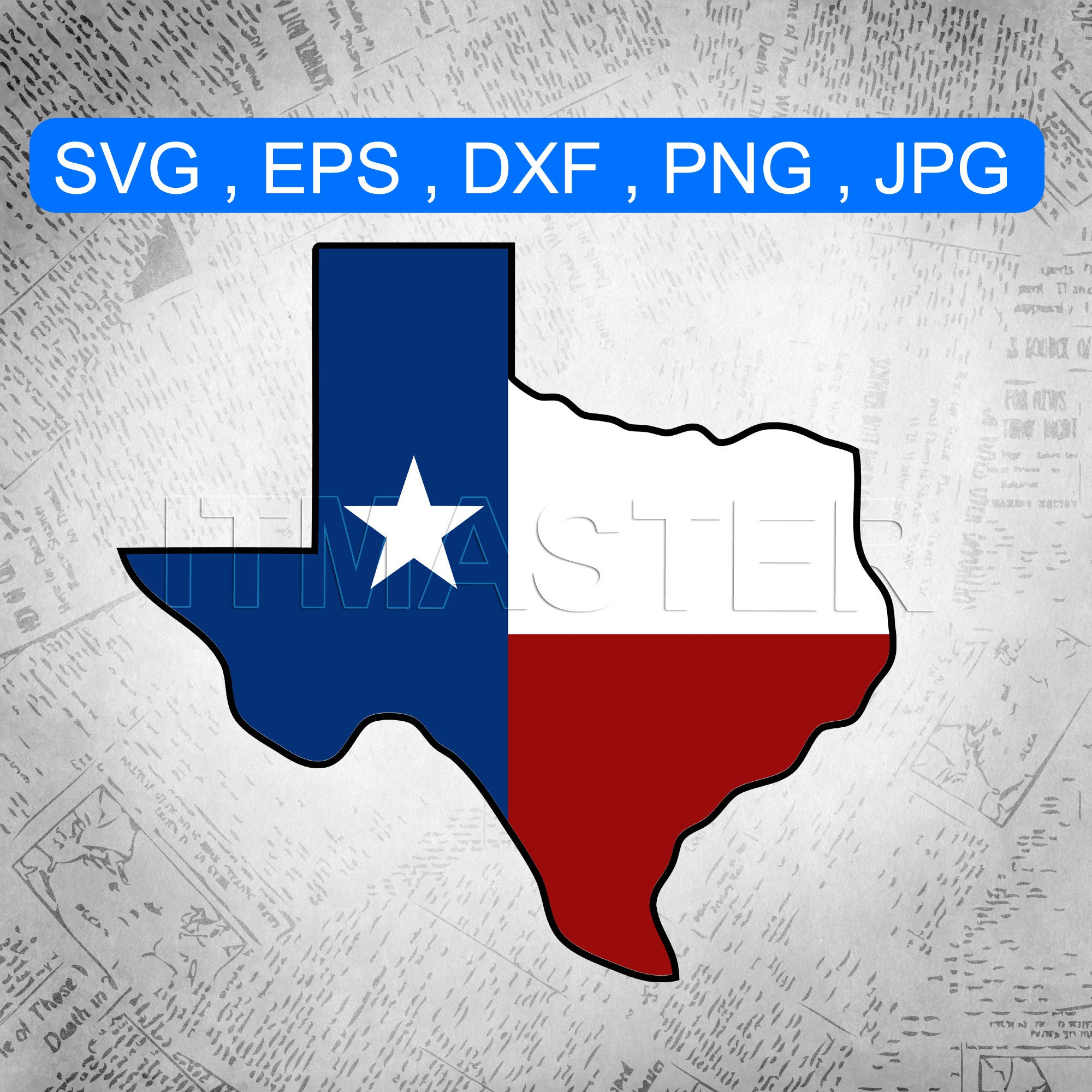 Texas Flag Map layered Svg Dxf Jpg Png Eps Cut File | Etsy