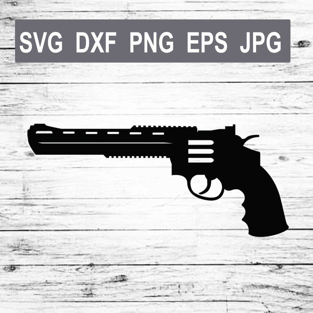 Revolver Pistol SVG, Revolver Pistole, Eps, Png, Jpg cutfile download ...
