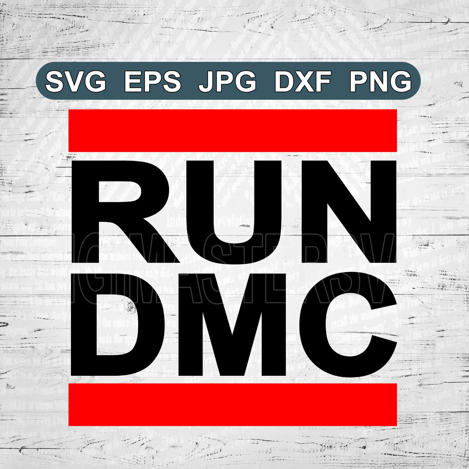 Run Dmc Svglogo RUN DMC Svg Dxf Jpg Png Eps Cut - Etsy