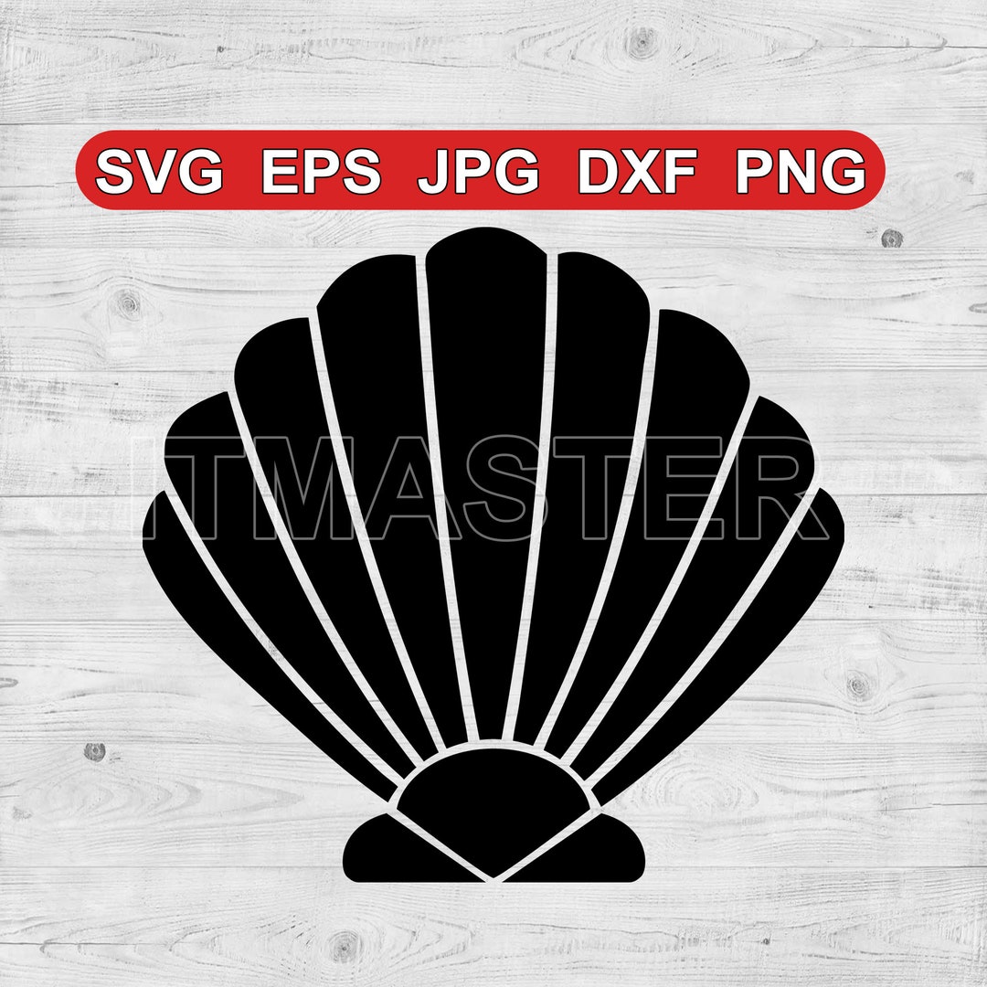 Mermaid Shell Svg, Shell Svg , Mermaid Shell Clipart Svg , Dxf , Jpg ...