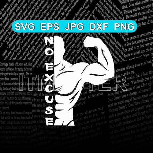 Bodybuilder. Svg Png Eps Dxf Cut Files. - Etsy
