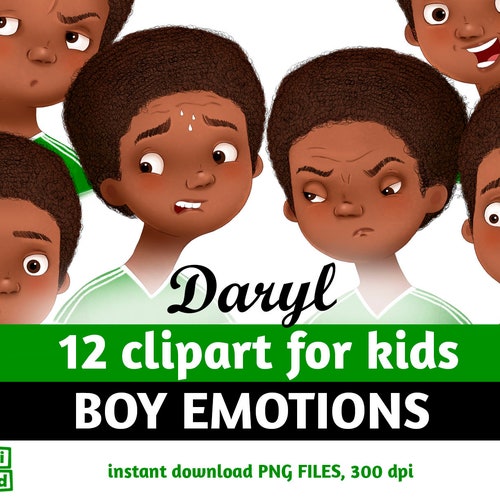 ANGRY EMOTIONS Clip Art for Kids Feelings Clipart Body - Etsy