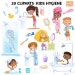 HYGIENE Clip Art for Kids, Kids Clipart, Diversity, Kids Daily Routine ...