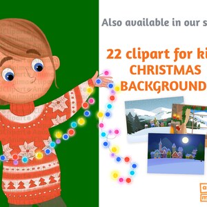 CHRISTMAS Clipart for Kids, Christmas Graphics, Instant Download ...