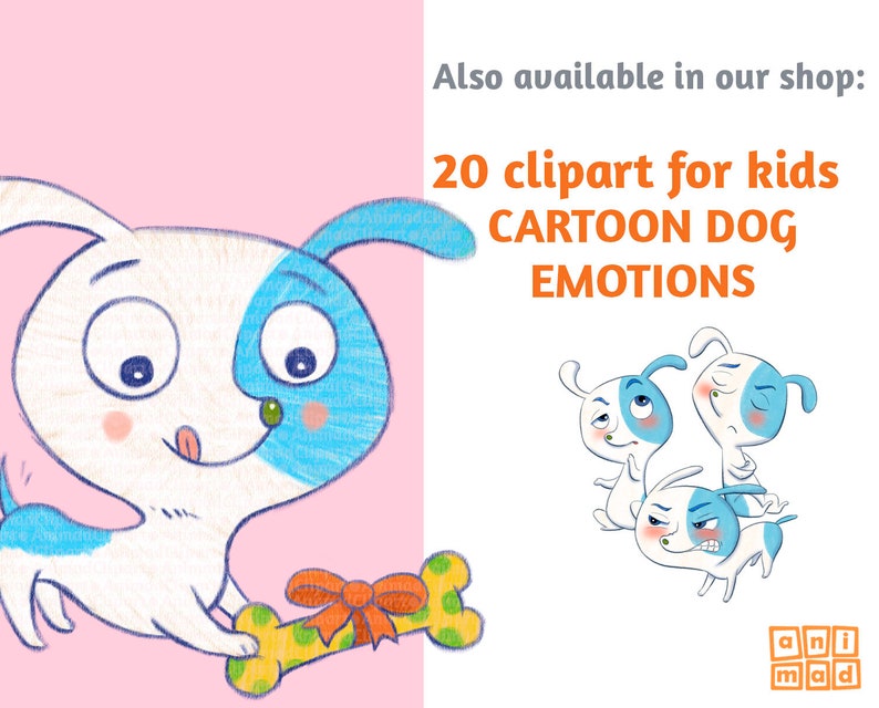 CARTOON ANIMALS Clip Art for Kids, Funny Animals Clipart, Cute Animals ...