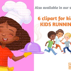 KIDS COOKING Clip Art, Diversity, Clipart for Kids, Boy Clipart, Girl ...