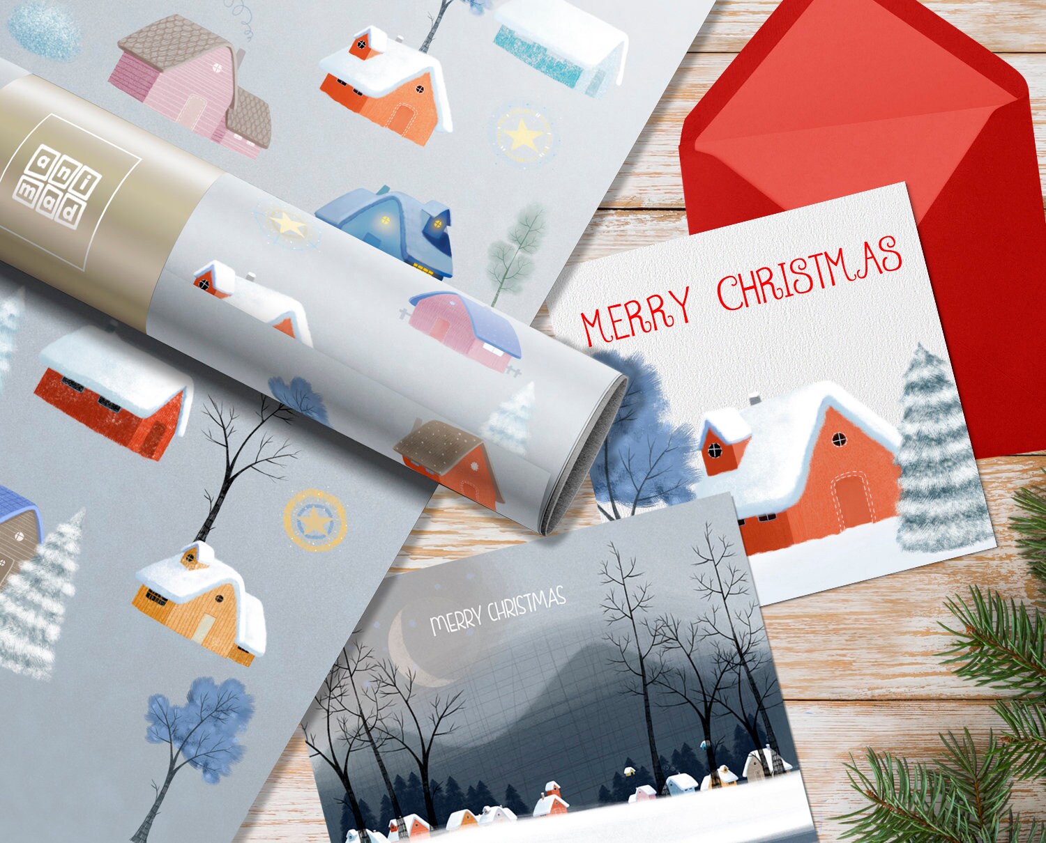 CHRISTMAS and Winter Landscapes Clip Art, Winter SCENE CREATOR ...