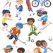 SPORTS Clip Art for Kids, Diversity, Gymnastics Clipart, Kids Clipart ...