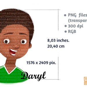 BOY EMOTIONS Clip Art for Kids, Feelings Clipart, Afro American Boy ...