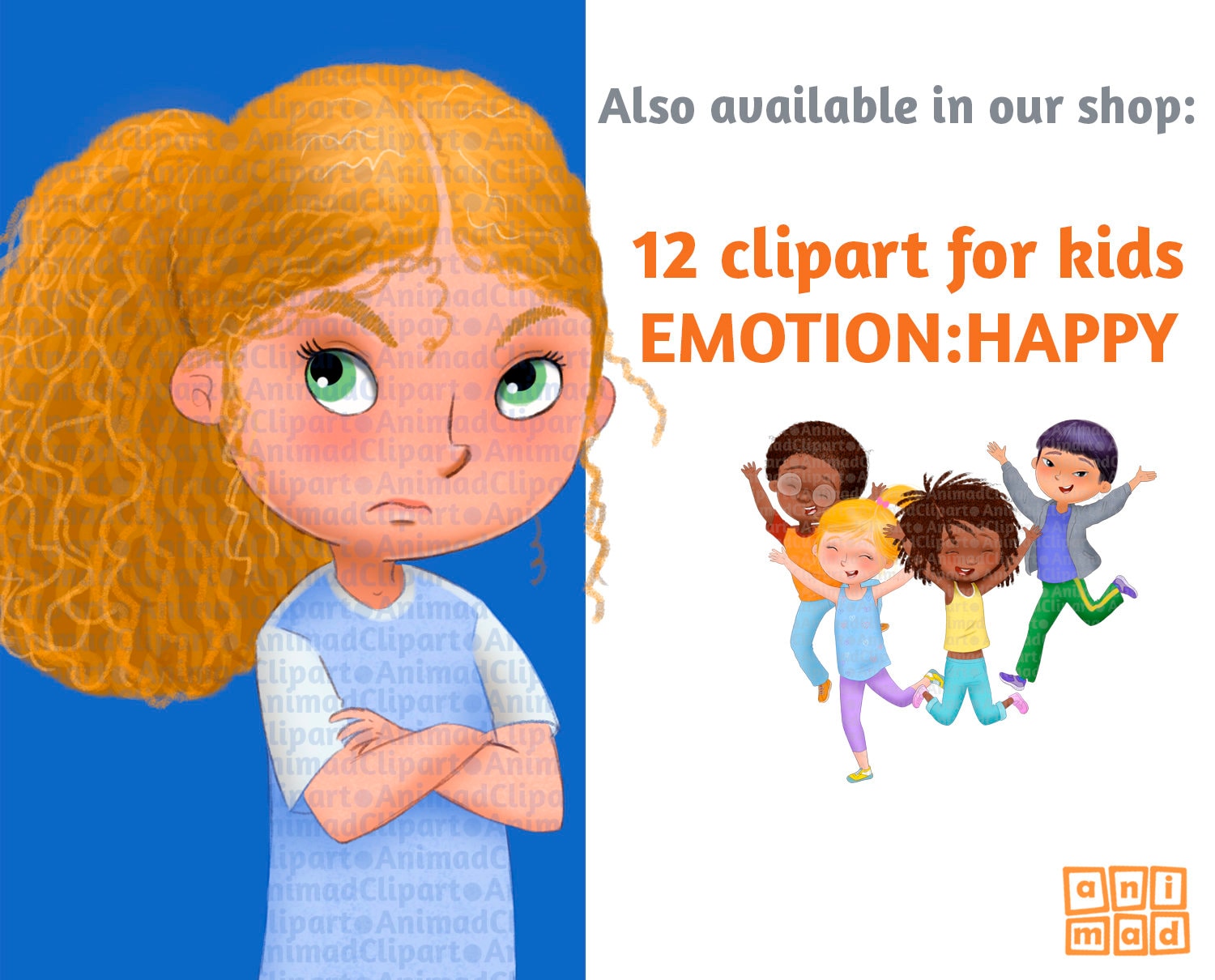 ANGRY, EMOTIONS Clip Art for Kids, Feelings Clipart, Body Language ...