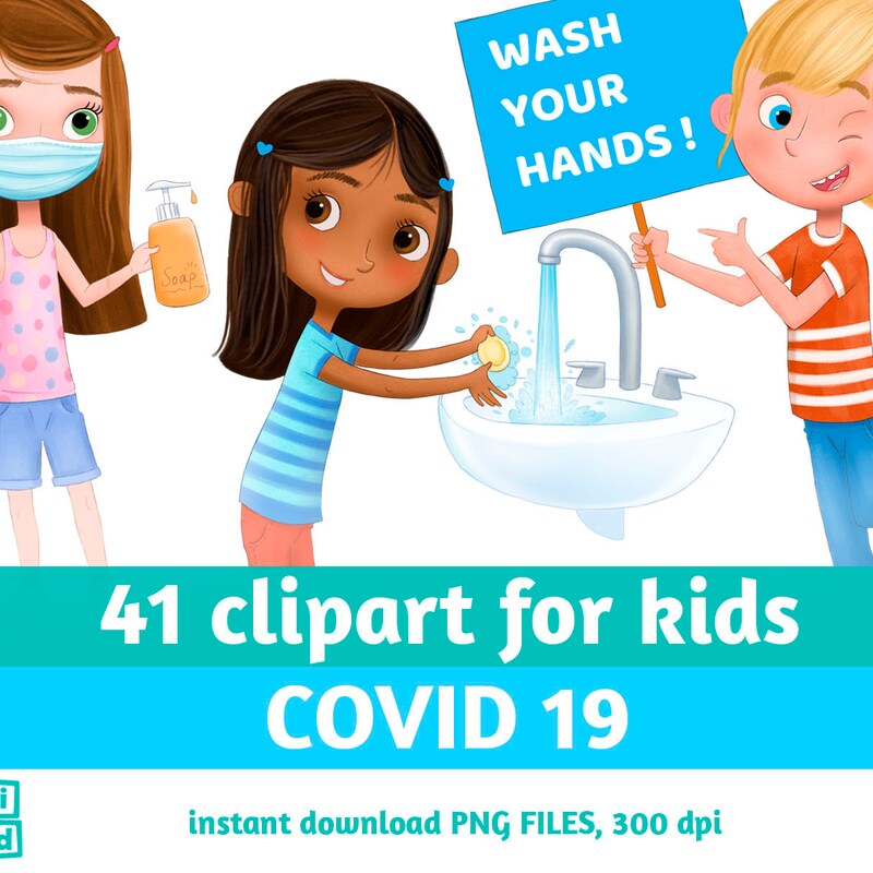 Covid Clipart - Etsy