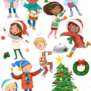 CHRISTMAS Clipart for Kids Christmas Graphics Instant | Etsy