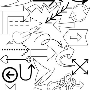 30 ARROWS Clip Art, Arrows Clipart for Comic Strips, Comic Arrows ...