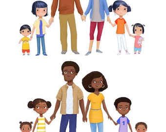 Multicultural Family Clipart Images