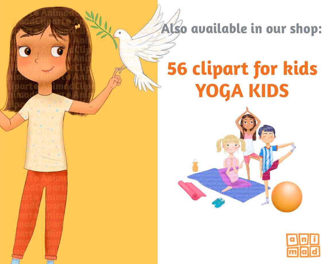 PEACE Clip Art for Kids, Diversity, Peace Symbol Clipart, Dove of Peace ...