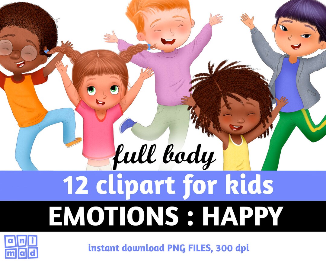 Feeling Happy Kids Clipart