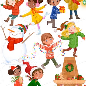CHRISTMAS Clipart for Kids Christmas Graphics Instant | Etsy