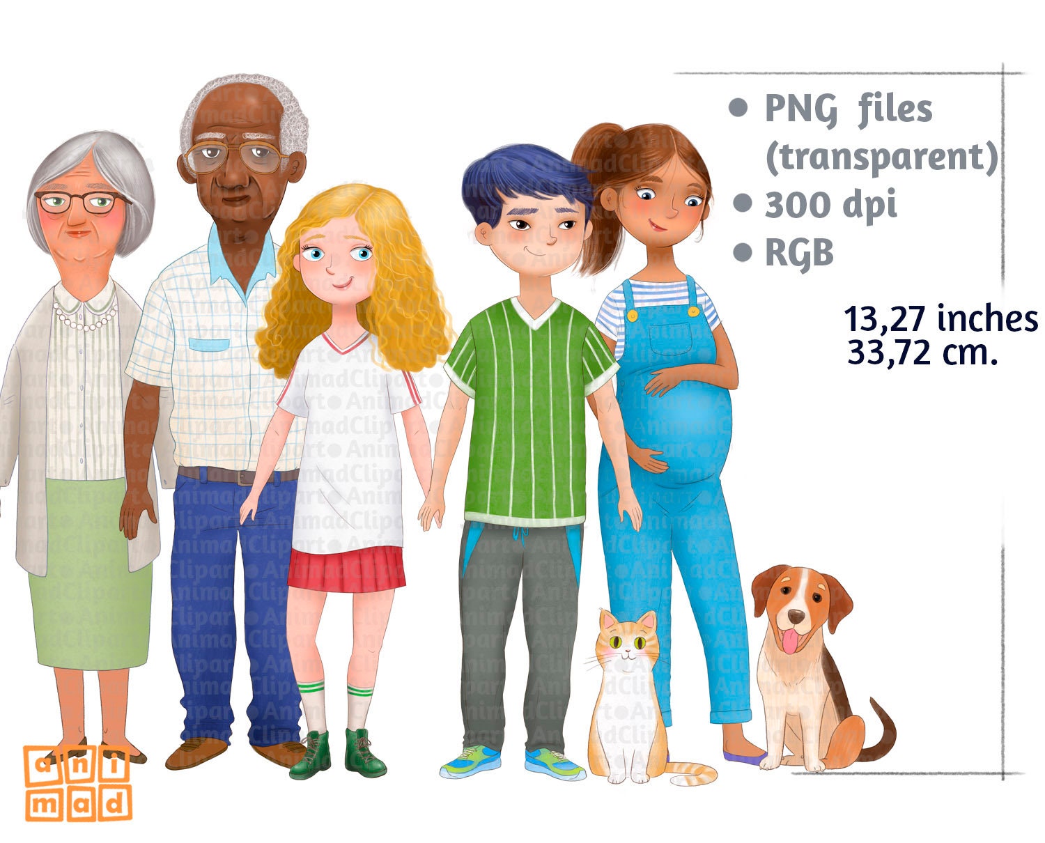 Individual Family Members Clip Art