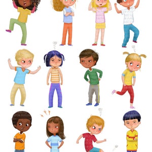 ANGRY, EMOTIONS Clip Art for Kids, Feelings Clipart, Body Language ...