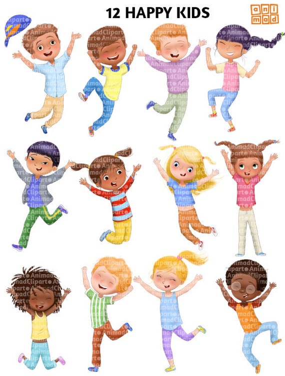 Feeling Happy Kids Clipart