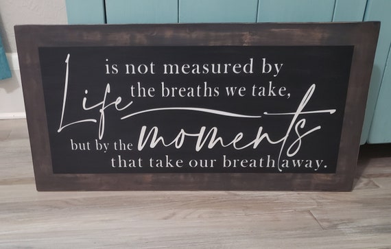 Farmhouse Rustic Distressed Wooden Sign life is Not - Etsy