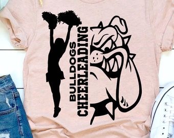 Bulldog cheer svg | Etsy