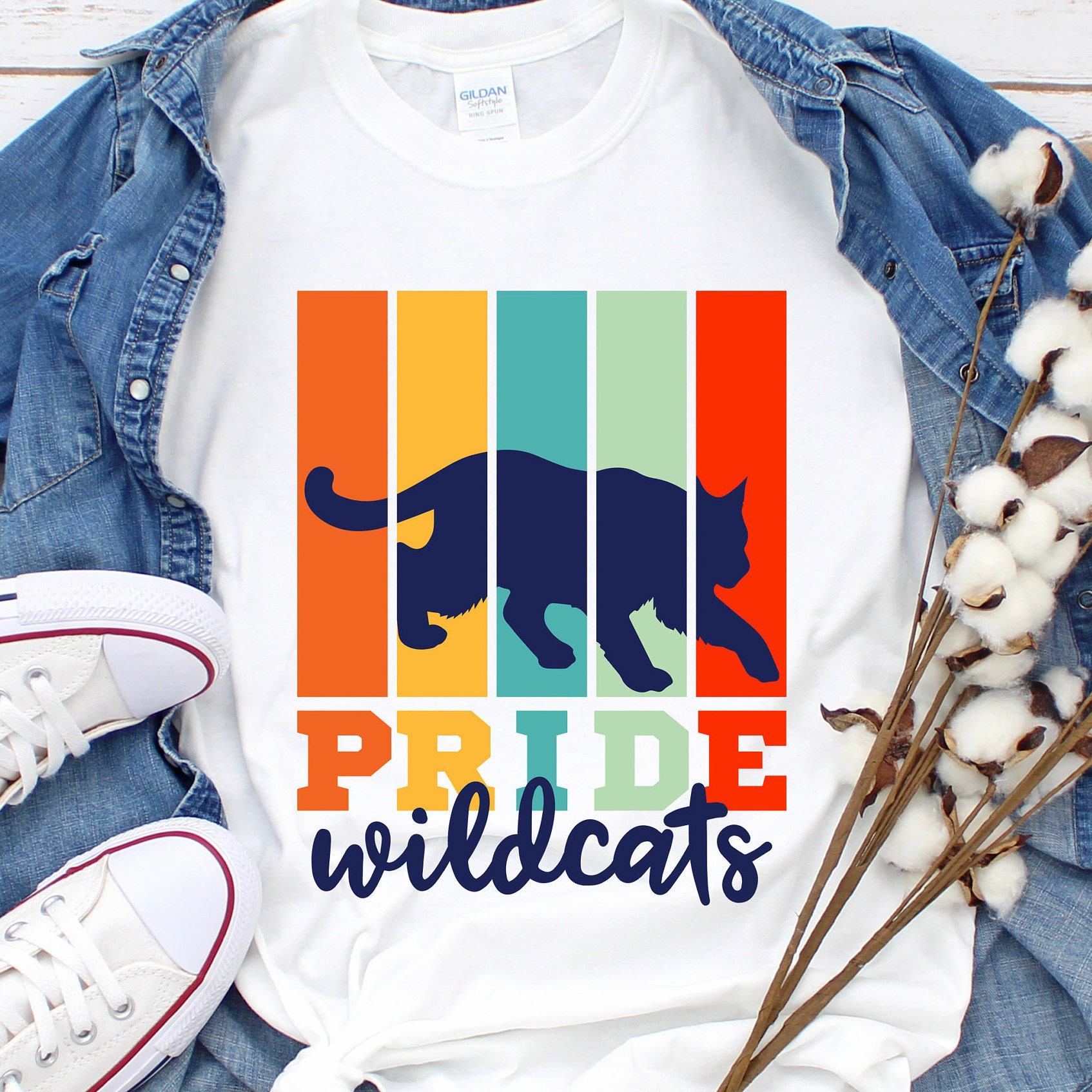 Wildcats Pride SVG Wildcats Sublimation Design Retro Wildcat | Etsy