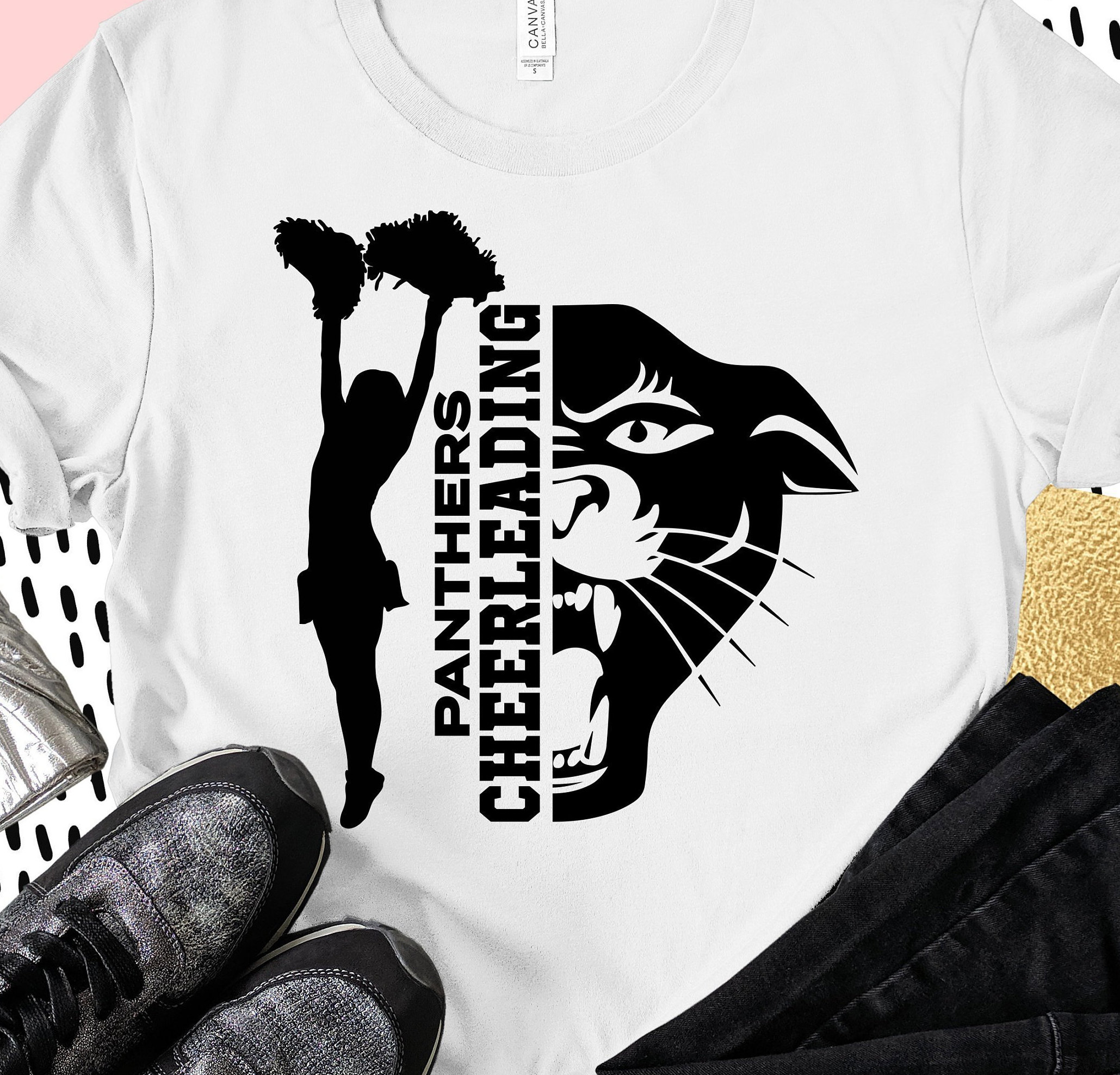 Clip Art & Image Files Panthers Cheerleading SVG SVG Cutting Files ...