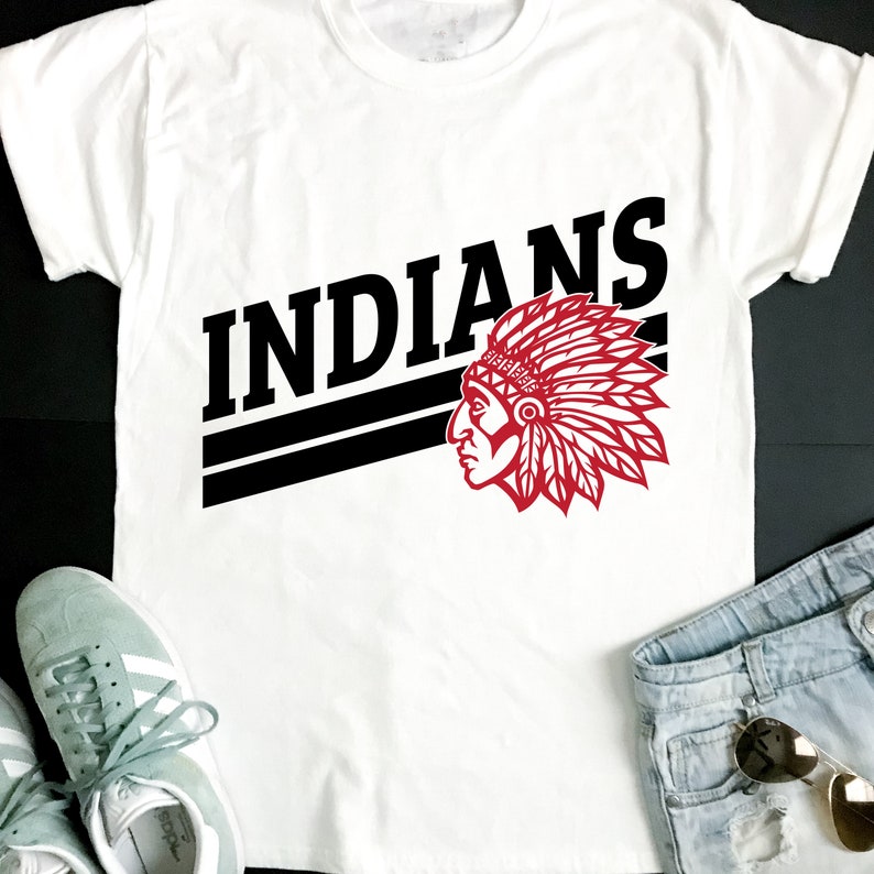 Indians SVG Football SVG Indians T-shirt Design Indians - Etsy