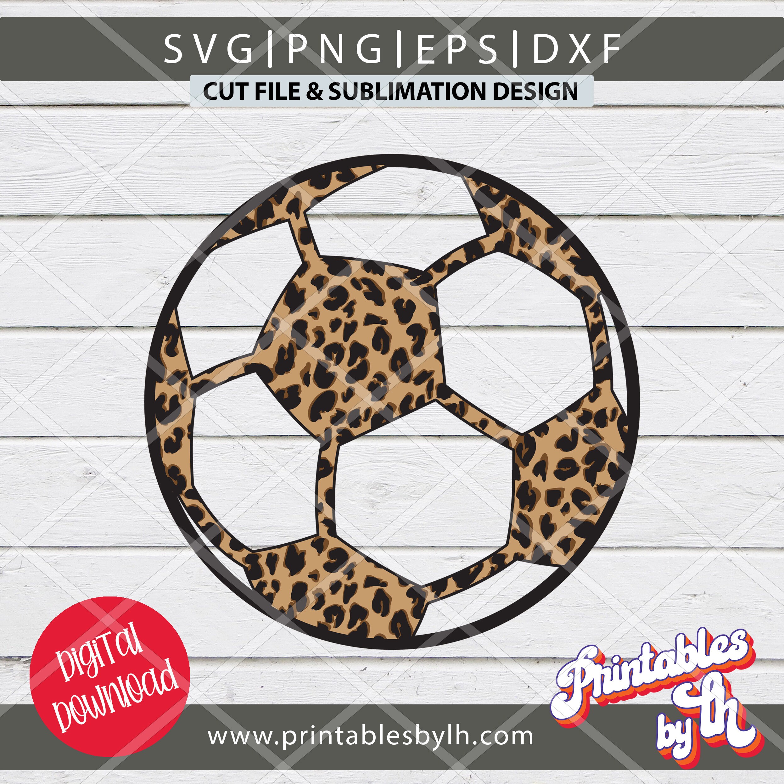 Papercraft Soccer Leopard SVG Soccer Leopard Sublimation Design,Layered ...