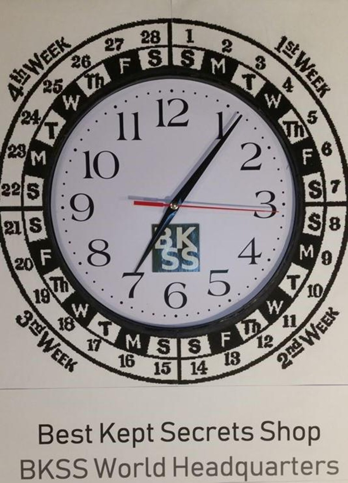 2025 BLOCK CALENDAR | 4 Four-week (28 Day) Blocks | Printable PDF Legal ...