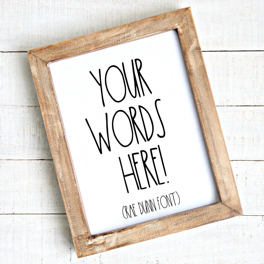 Create Your Own Printable, Custom Rae Dunn Print, Rae Dunn Digital ...