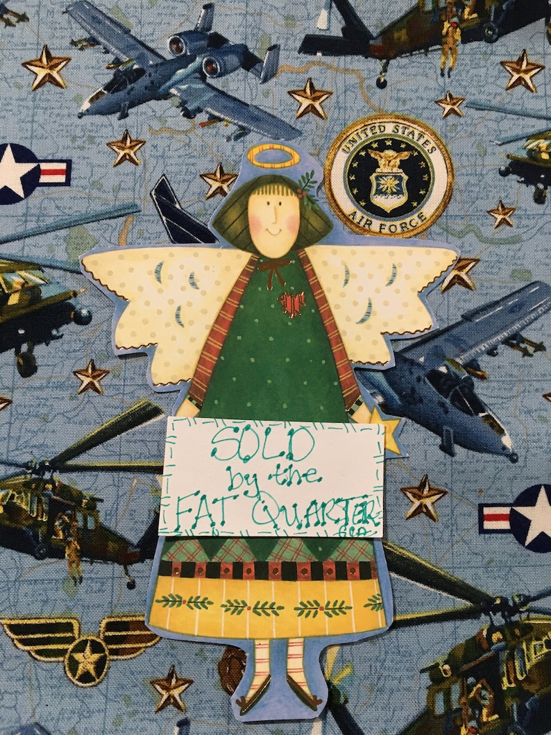 Air Force SOLD by the FAT Quarter USAF Military Jet Planes Helicopters ...