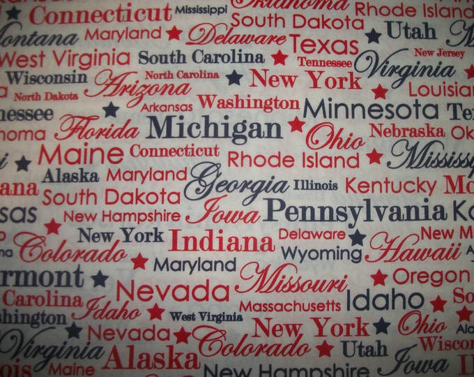 50 States Names SOLD by the FAT Quarter Script Text United States in ...