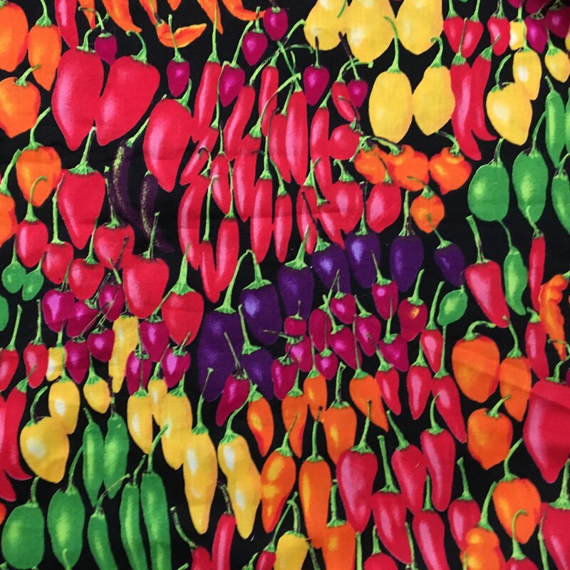 Chili Pepper Fabric - Etsy