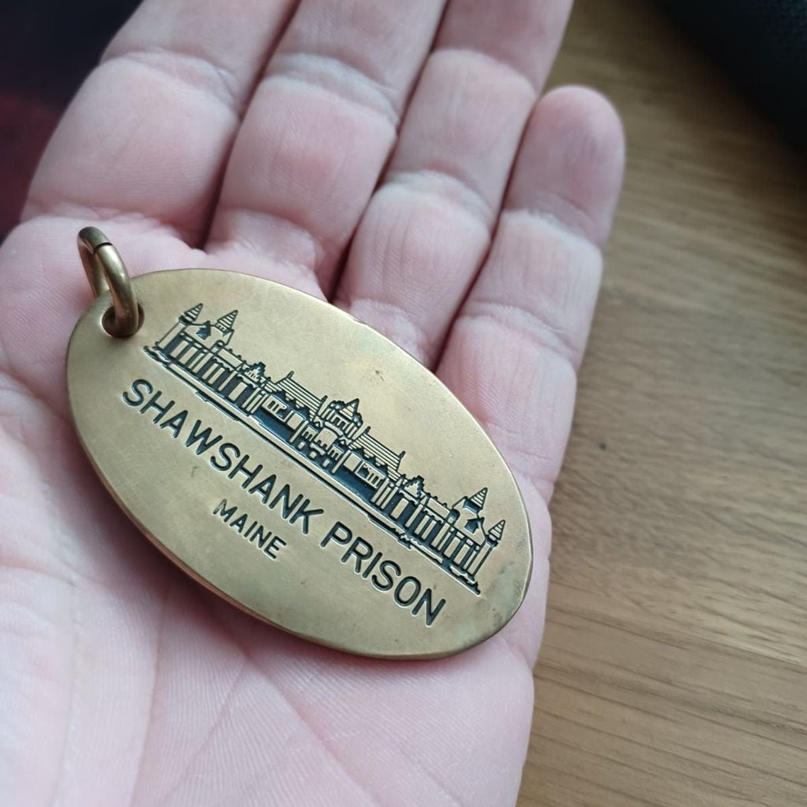 Shawshank Redemption Solid Brass Antique Keychain | Etsy
