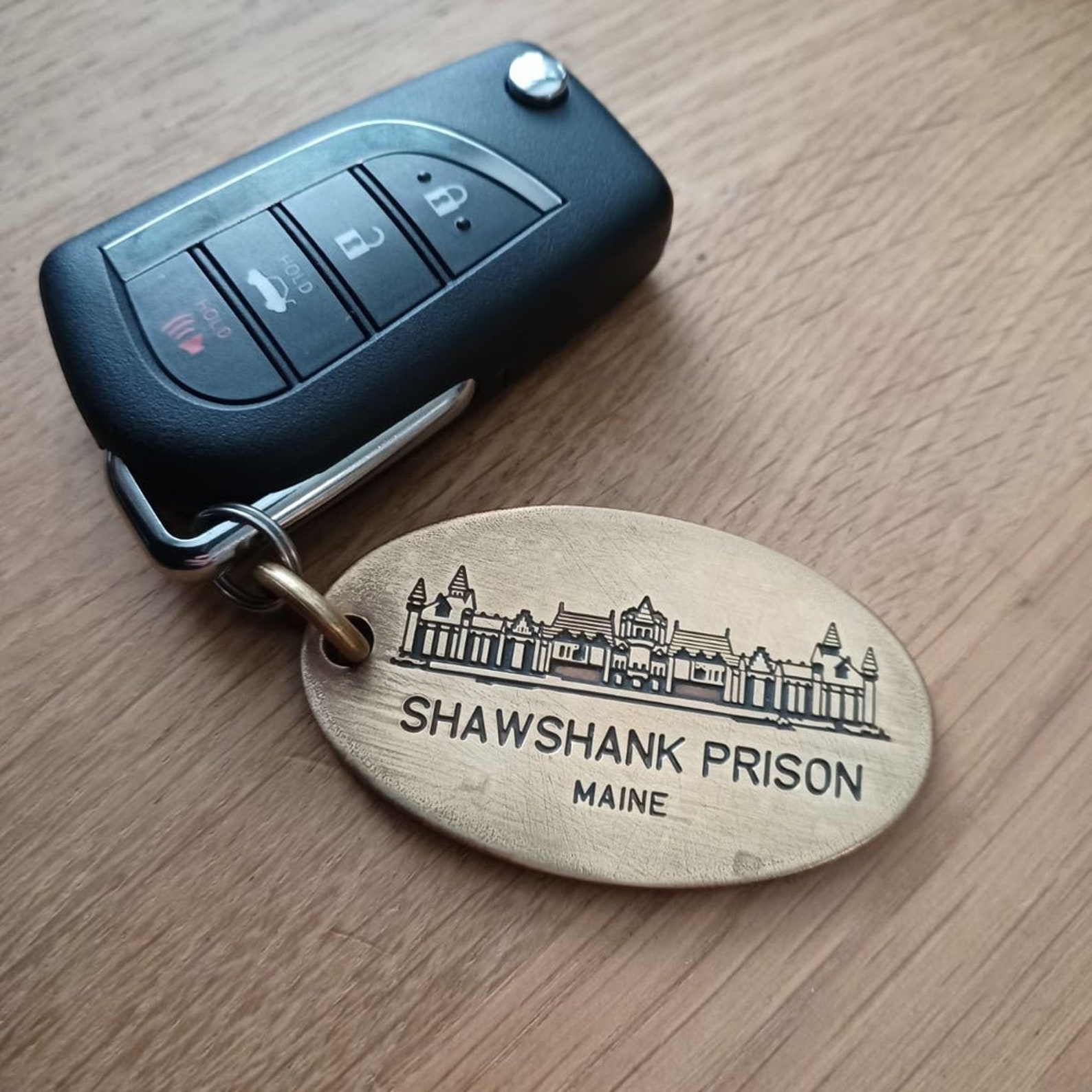 Shawshank Redemption Solid Brass Antique Keychain | Etsy