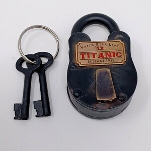Titanic RMS Ship Vintage Style Locks Replica Antique Style Iron and ...