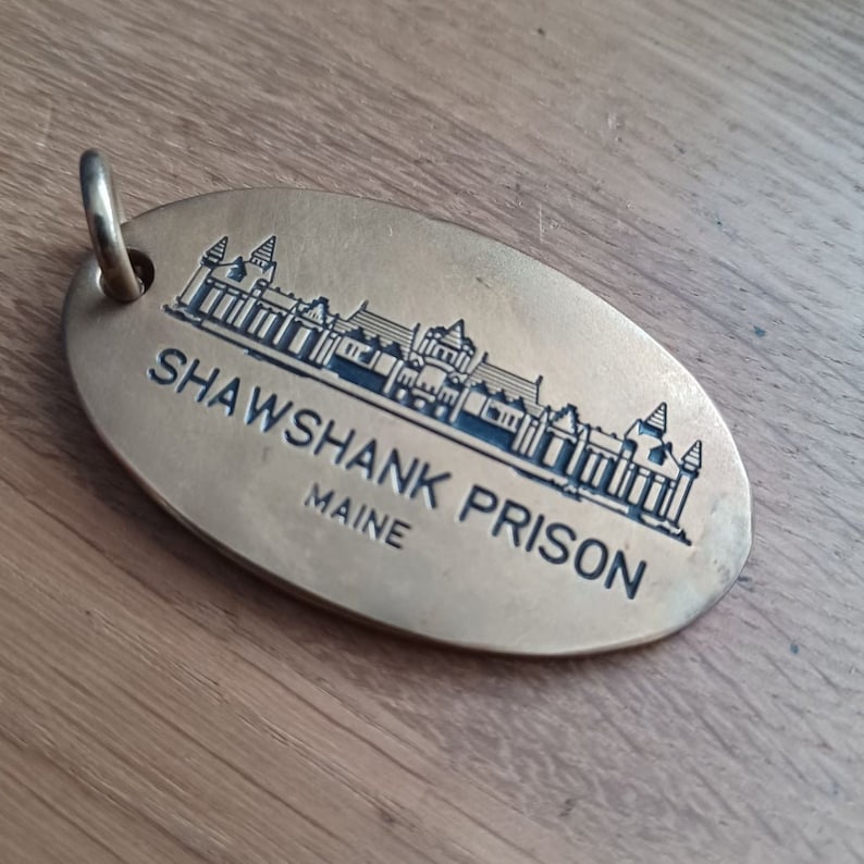 Shawshank Redemption Solid Brass Antique Keychain | Etsy
