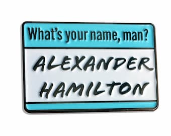 Hamilton Enamel Pin - Etsy
