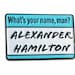 Alexander Hamilton Musical Musical Enamel Pin Brass Alexander | Etsy
