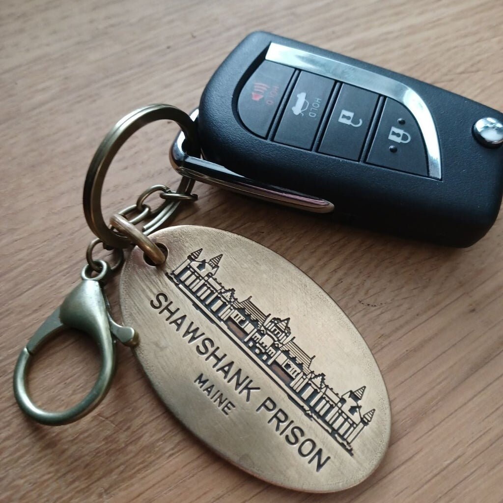 Shawshank Redemption Solid Brass Antique Keychain | Etsy