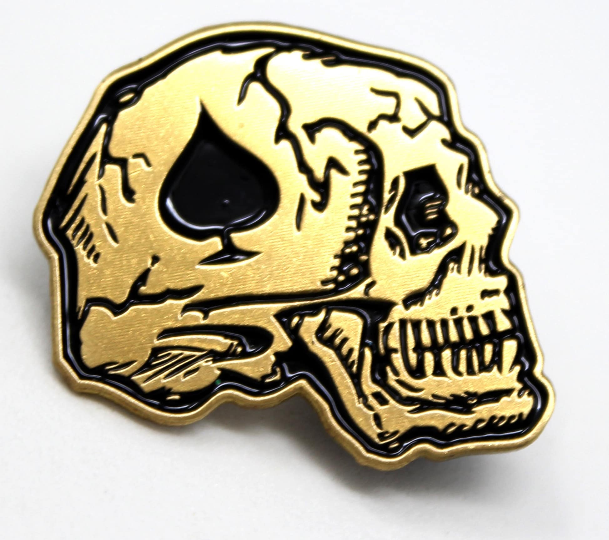 Biker Skull Motorcycle MC Spade Pin Lapel | Etsy