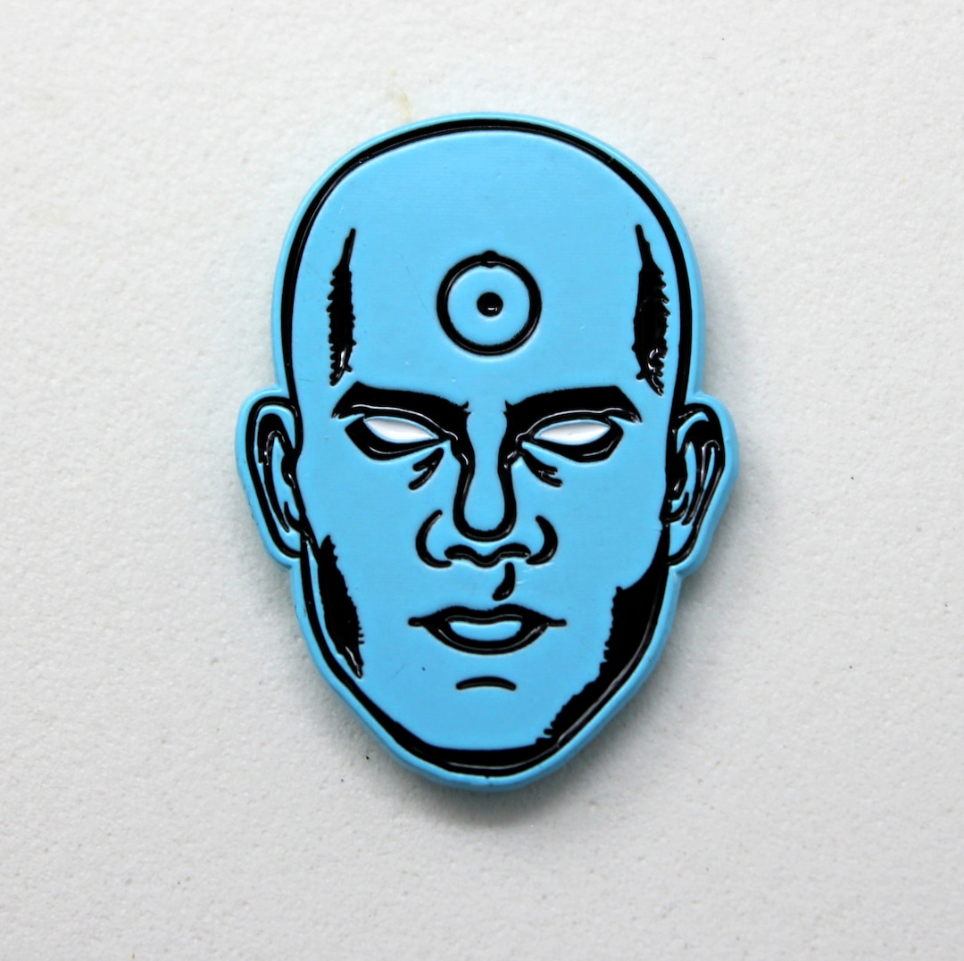 Doctor Dr Manhattan Watchmen Solid Brass Enamel Lapel Hat Pin DC - Etsy