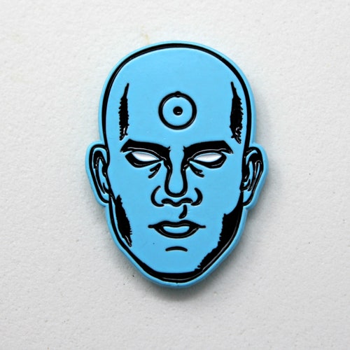 Doctor Dr Manhattan Watchmen Solid Brass Enamel Lapel Hat Pin - Etsy