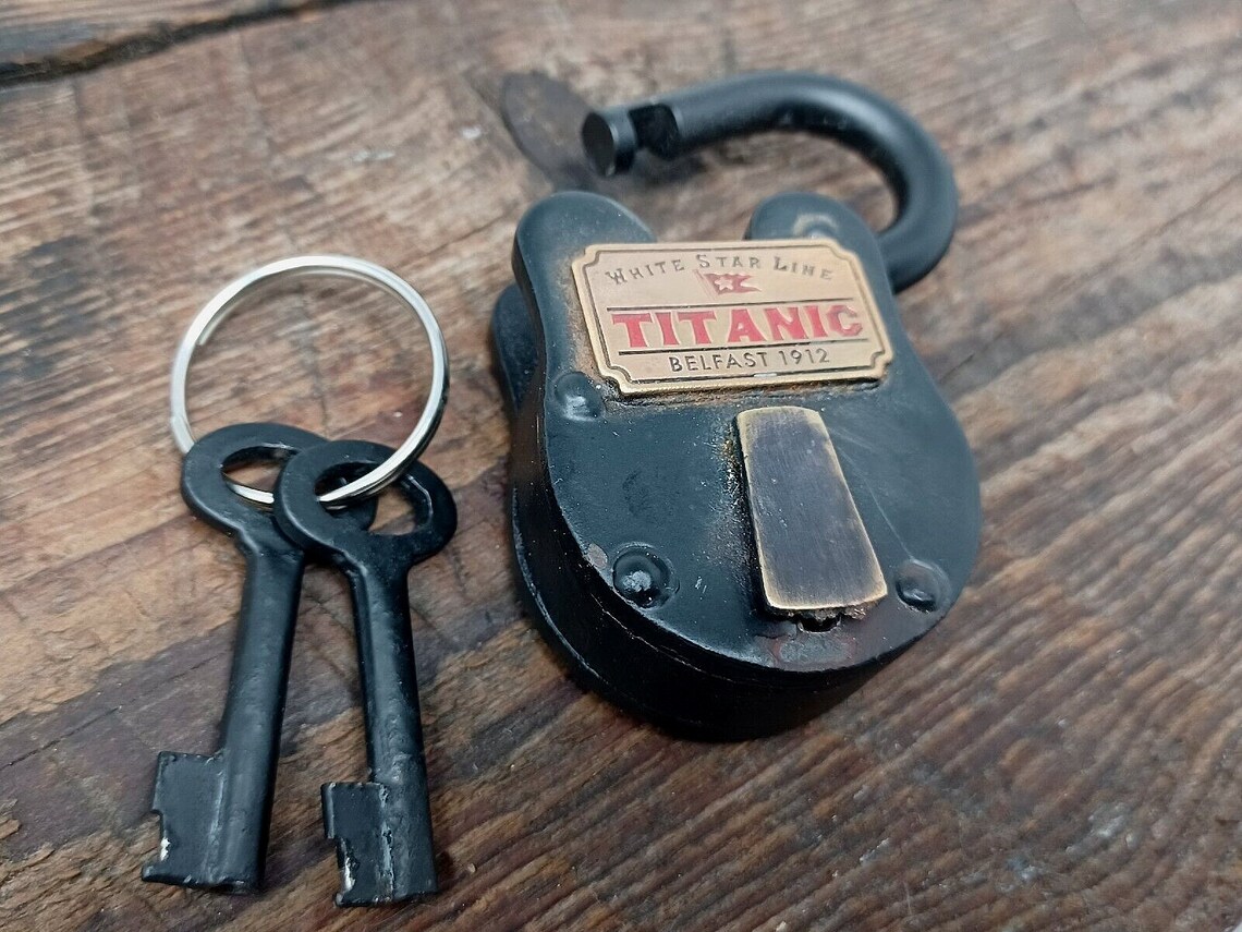 Titanic RMS Ship Vintage Style Locks Replica Antique Style Iron and ...