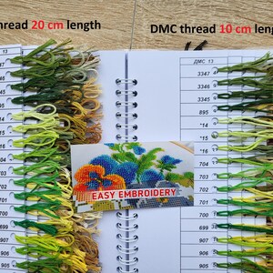 DMC Color Chart With Real Thread 498 Colors Samples New Colors Included ...