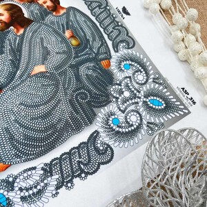 The Last Supper Bead Picture Kit Bead Embroidery Kit DIY. Stamped ...