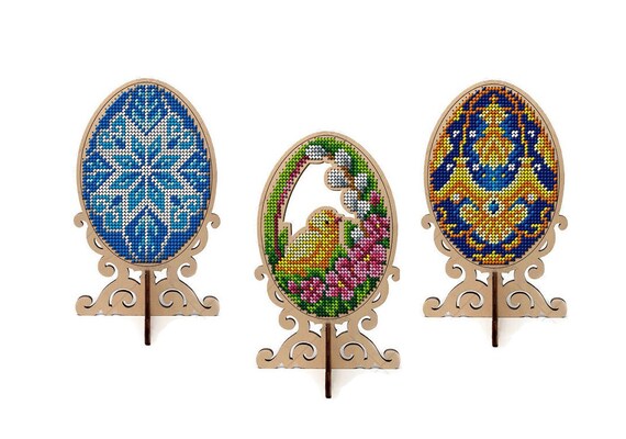 DIY Easter Egg Ornament Plywood Shapes and Forms Laser Cut - Etsy